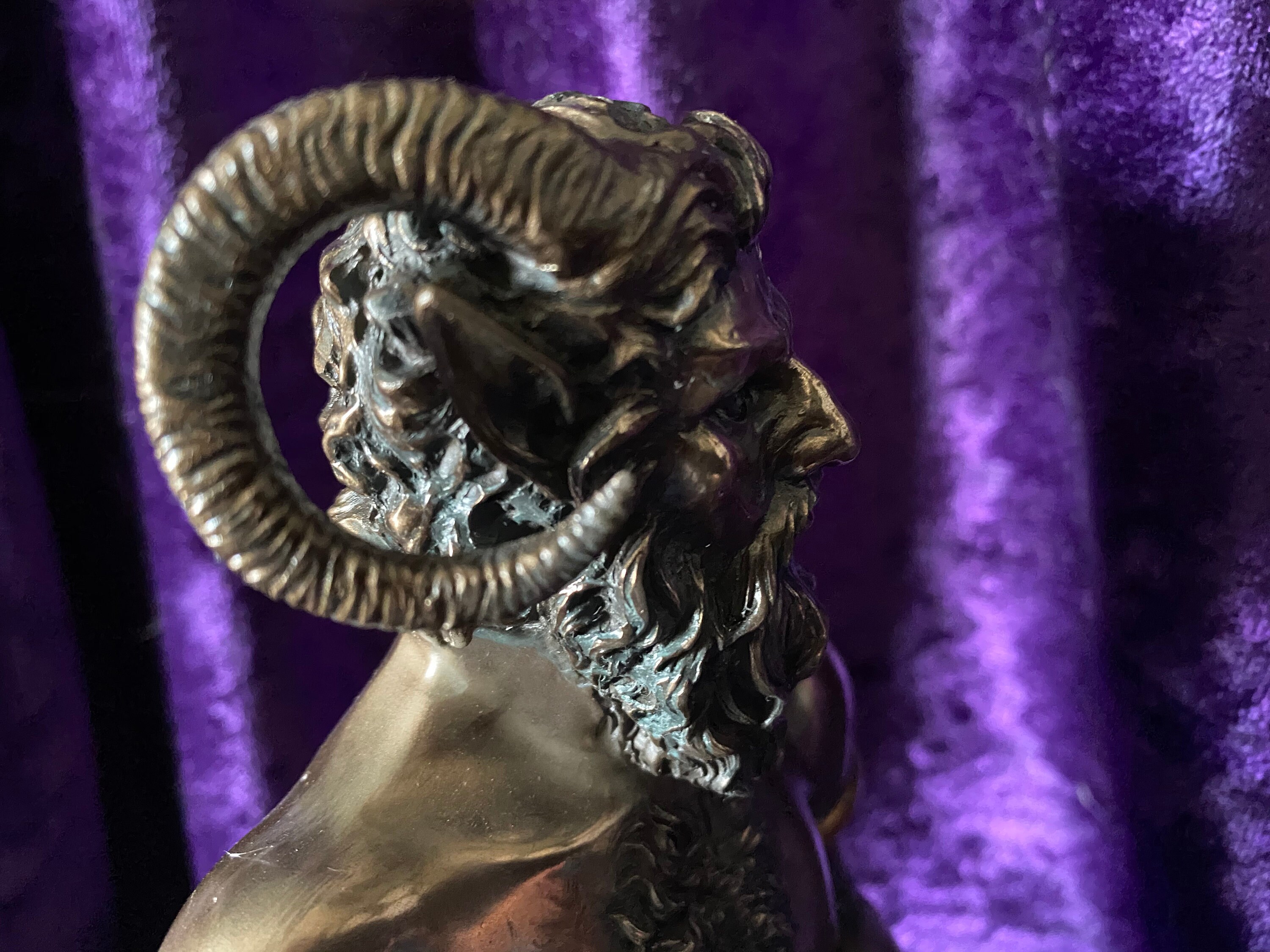 Pan Statue Wicca Bronze 10 Inches Heavy Detailed stne-1008 | Etsy