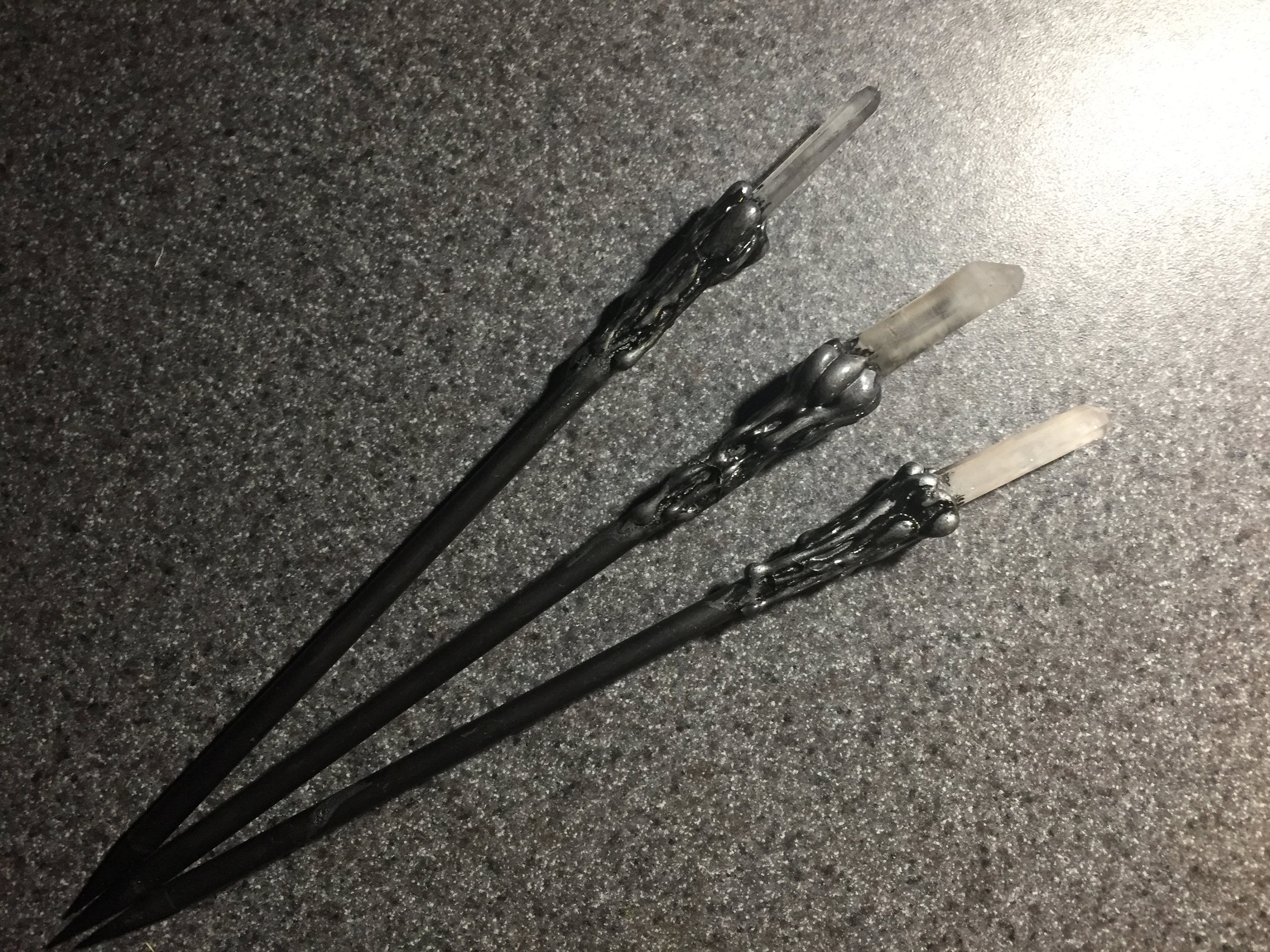 Witch's Needle Stainless Steel Heavy Crystal Point | Etsy