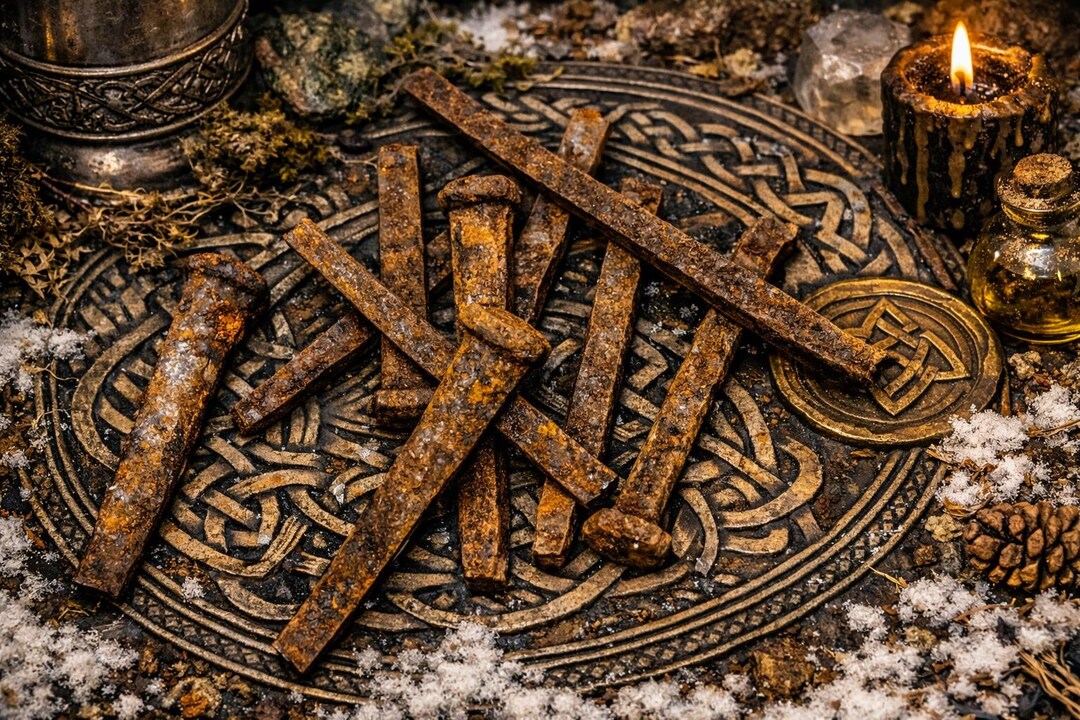 Historic Broken Protection Nails – Lot of 4 or 9 Cleansed Antique ...