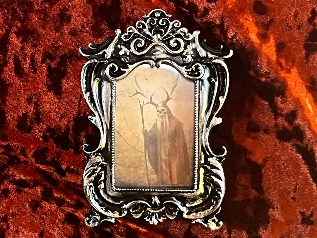 Druid of the Forest Frame Creepy Witchy Theme Handmade Small OOAK - Etsy