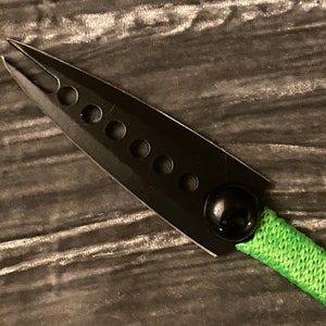 Athame / Dagger - Black Split Blade Dagger With Celtic Knot and Black ...