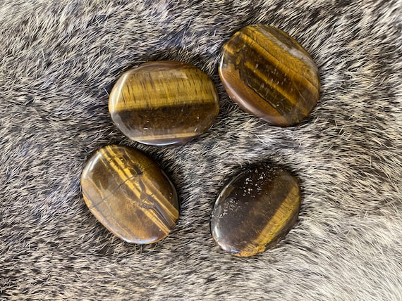 Tigers Eye Worry Stone / Palm Stone / Gemstone - Etsy