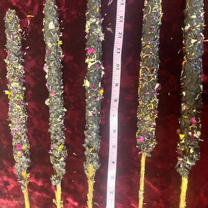 Hag Torch Large Mullein Soy and Bees Wax Herbs Flowers Torch Freshly ...