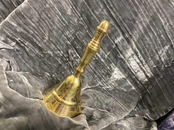 Brass Altar Bell 5 Inches Pentacle Heavy - Etsy