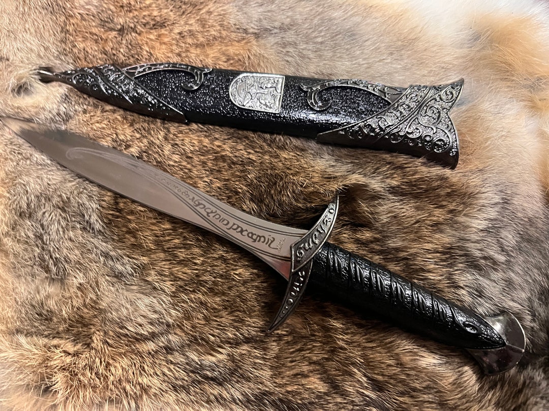 Athame Wolf Luna Moth Celtic Stainless Steel Double Sided Unsharpened ...