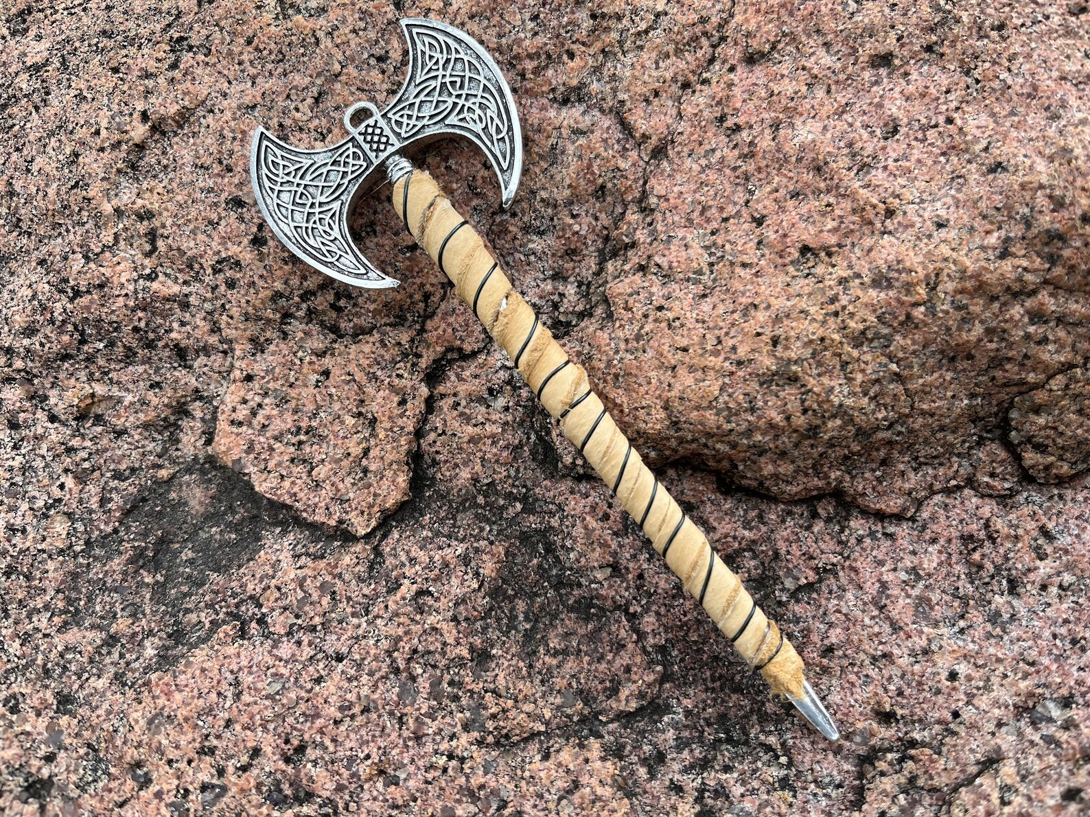 Candle Scribe / Wand Celtic Viking Axe Norse Leather Black - Etsy