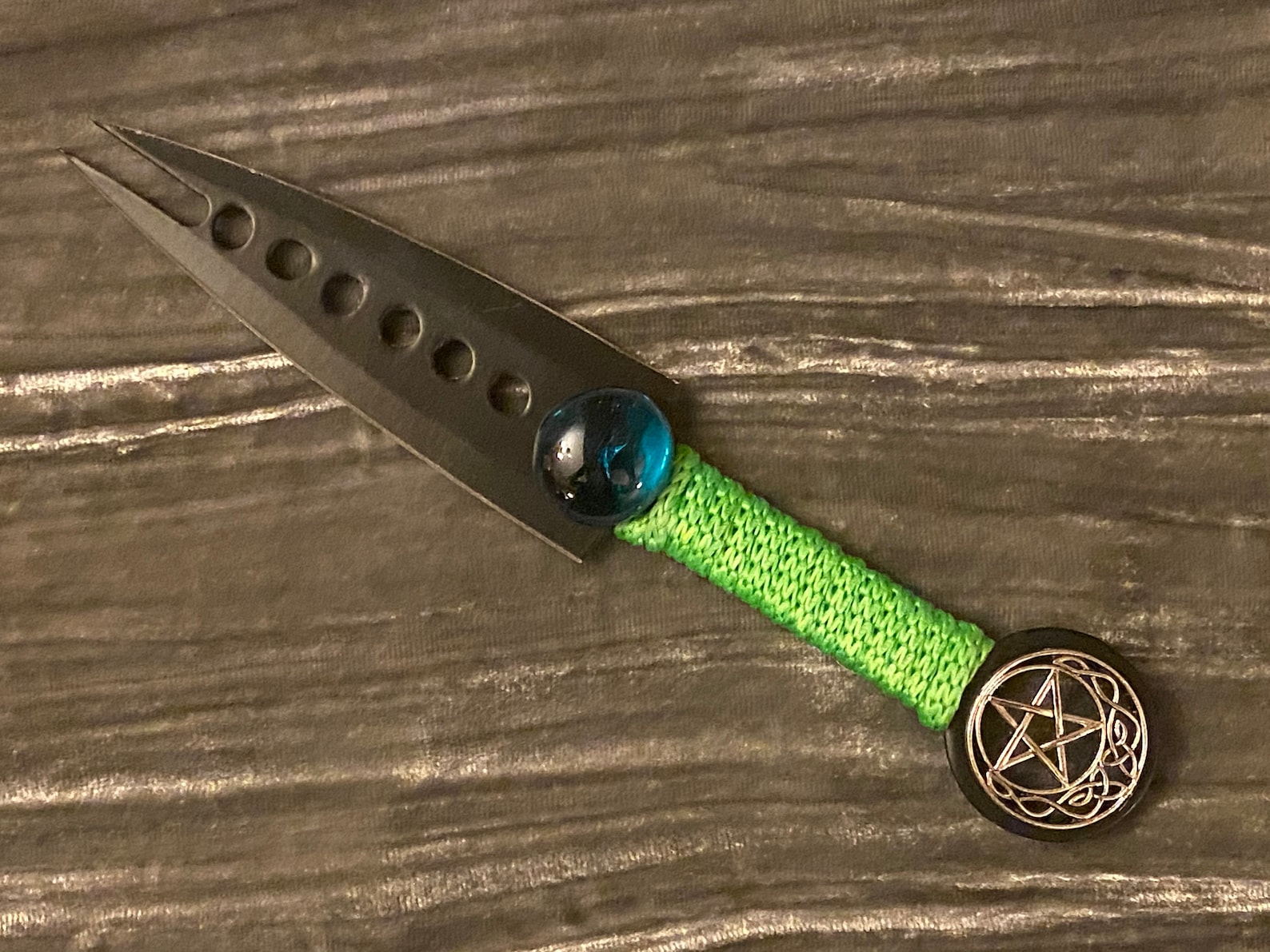 Athame / Dagger Black Split Blade Dagger with Celtic | Etsy