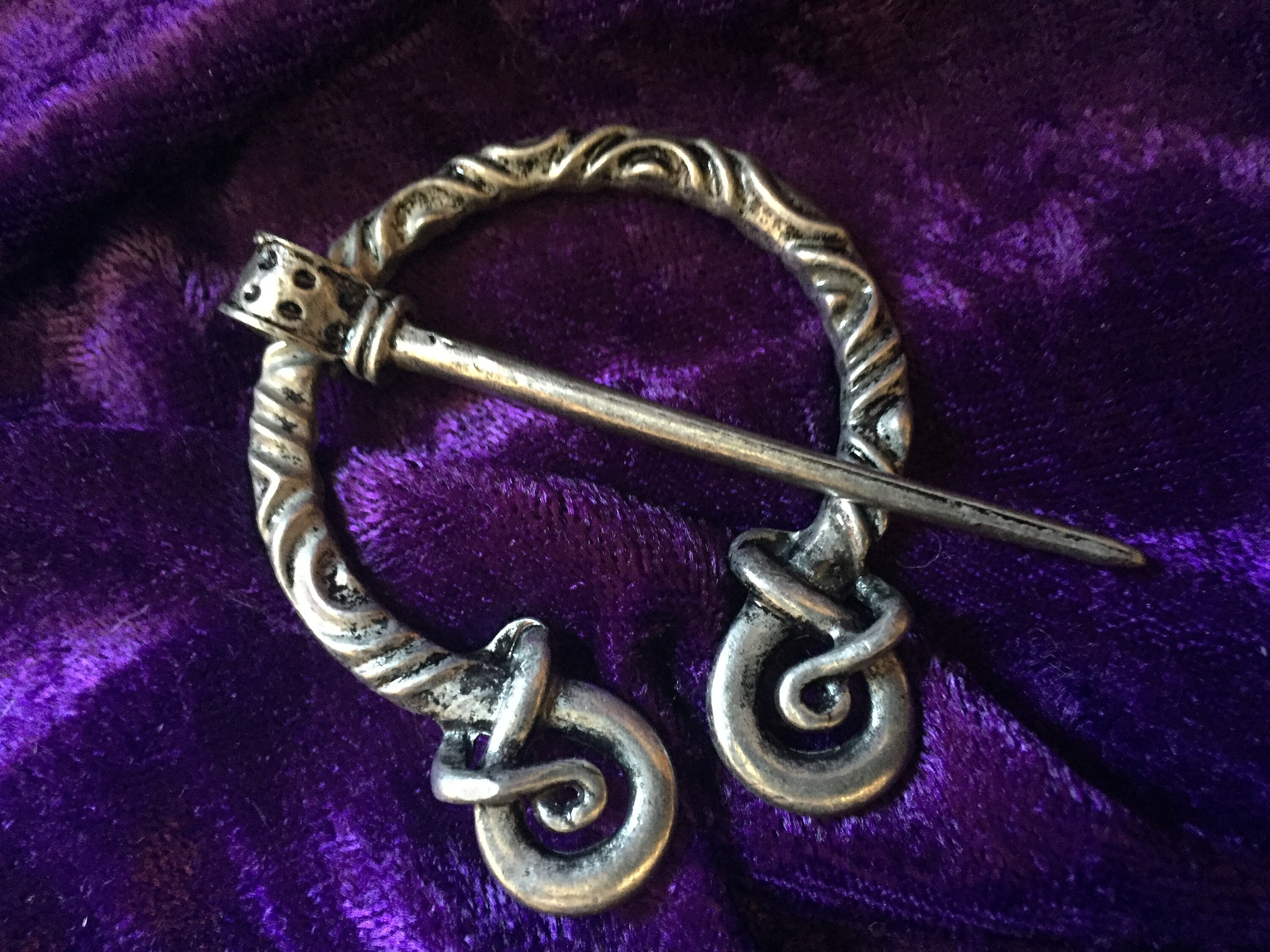 Witches Cloak Pin Penannular Brooch Celtic Torc Viking | Etsy