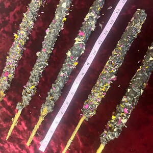 Hag Torch Large Mullein Soy and Bees Wax Herbs Flowers Torch Freshly ...