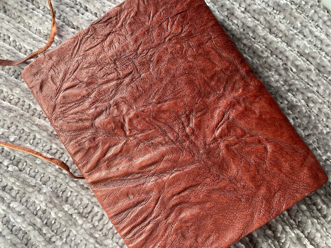 Leather Journal Crushed Leather Texture 5x7 lbos-1032 - Etsy France