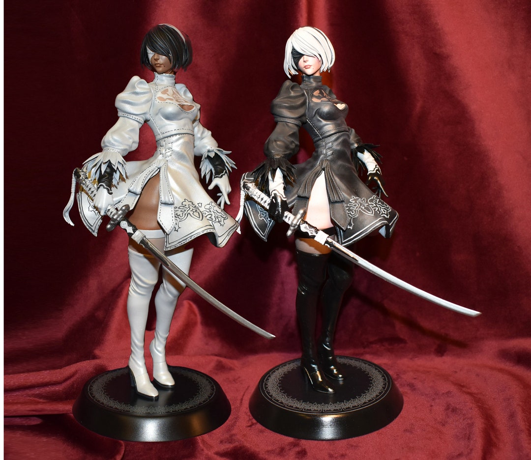 Nier Automata 2B / 2P Painted Figure - 1/6 Scale Collectible Painting Commission - Etsy