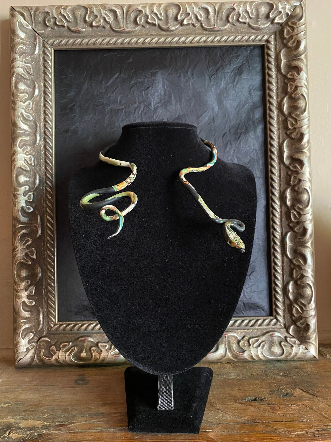 Serpent Snake Necklace in Polymer Clay #18 - Etsy