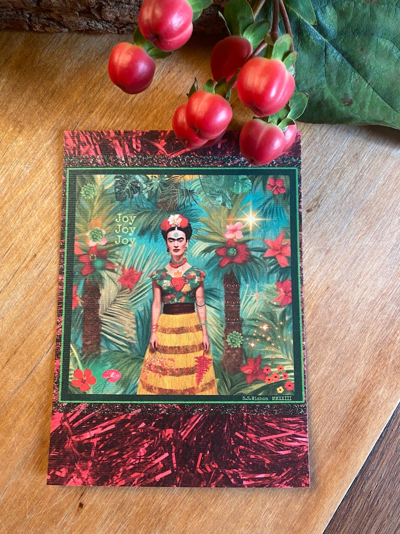 Frida Kahlo JOY SET of 12 Seasonal Greetings Post Cards - Etsy