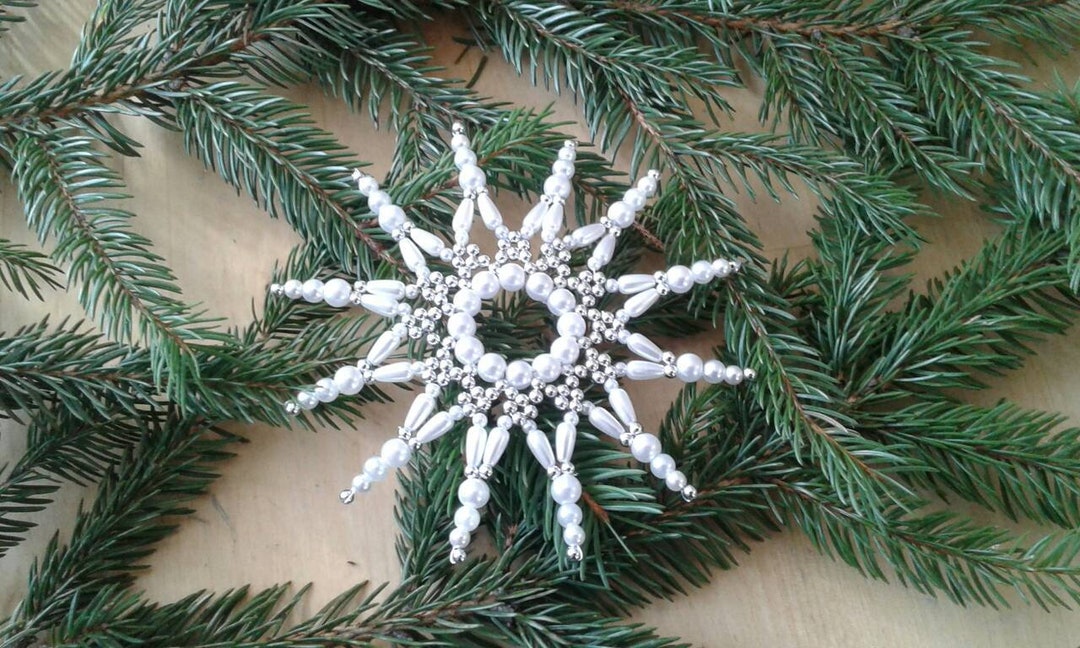 Pearl Star, Christmas Decorations, Christmas Tree Decorations ...