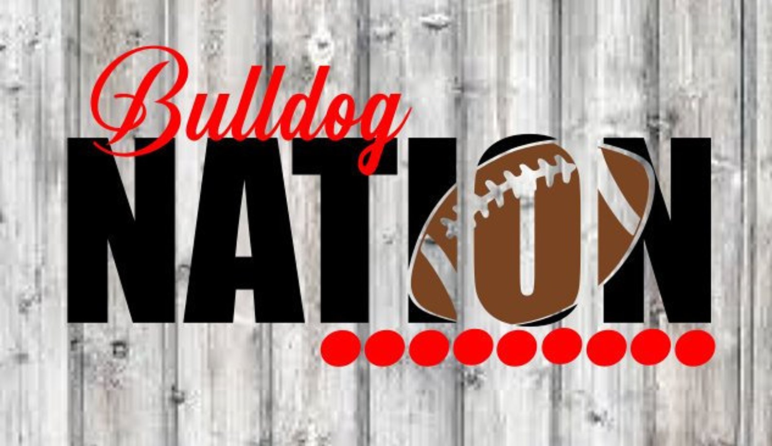 Bulldog Nation SVG File - Etsy