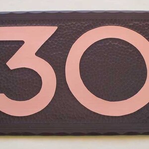 Pacific Style Arts and Crafts House Number Plaque Craftsman Style House ...