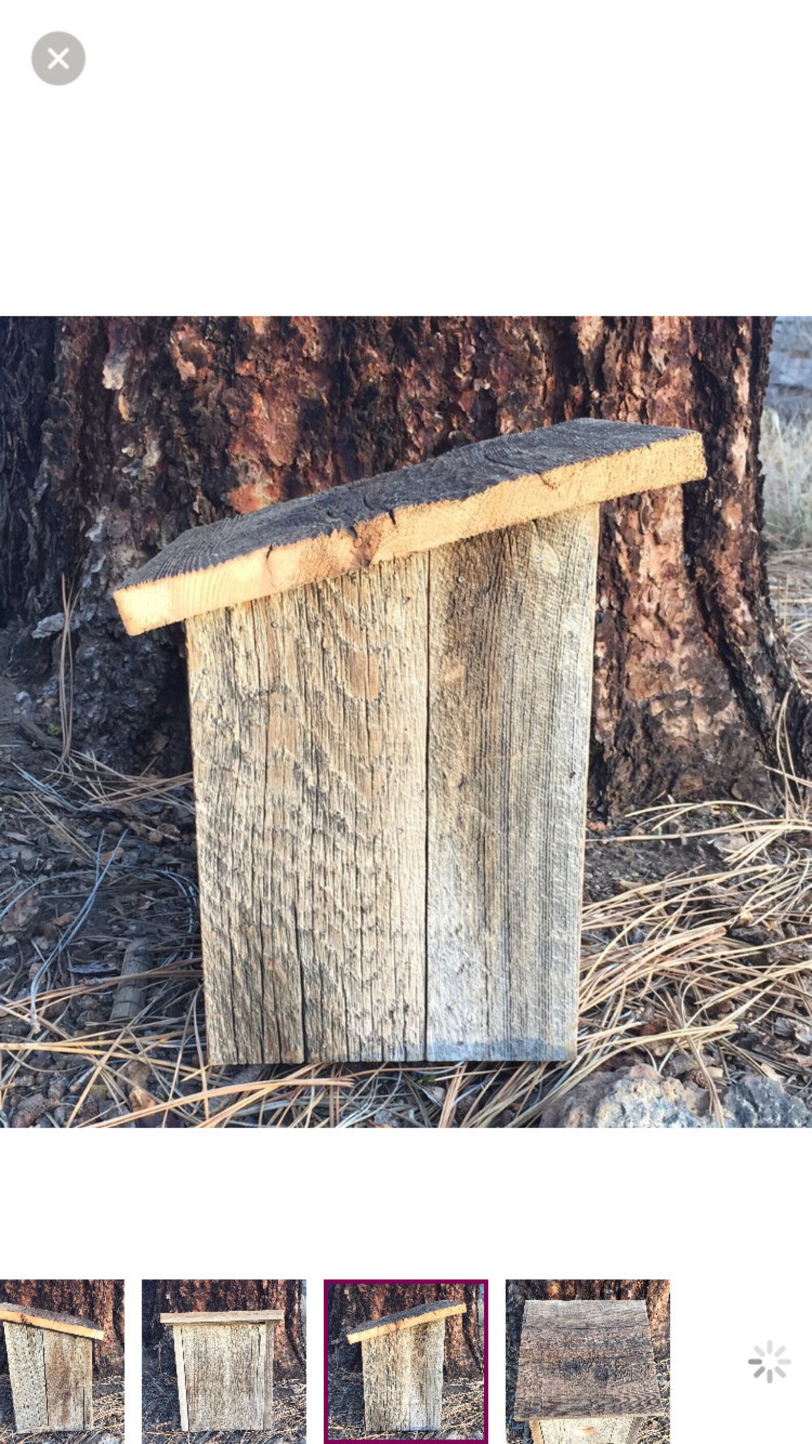 Handmade Rustic Barn Wood Birdhouse Nesting Box, Slant Roof - Etsy