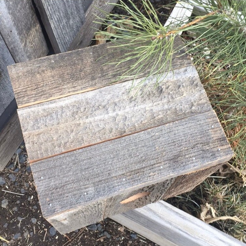 Handmade Rustic Barn Wood Birdhouse Nesting Box 9x9x8 - Etsy