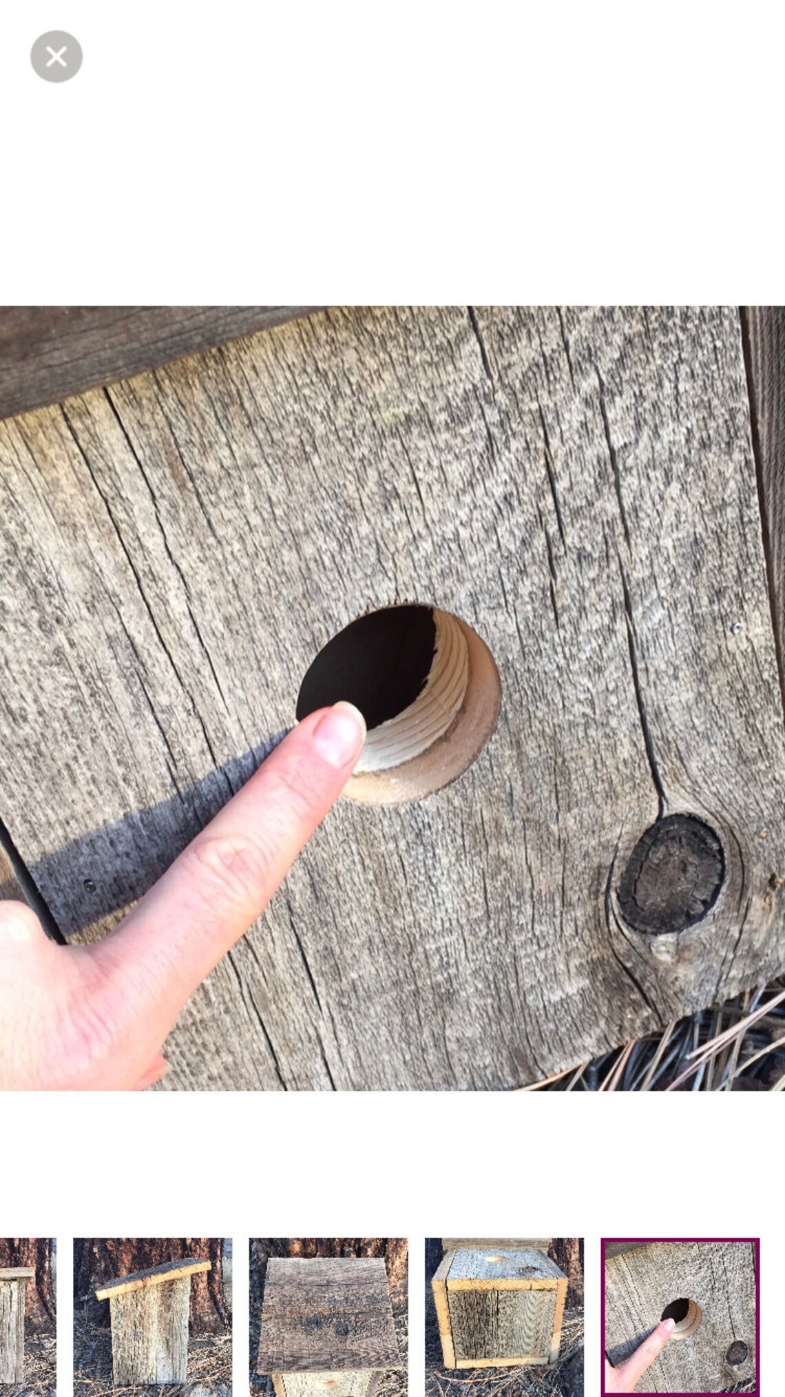 Handmade Rustic Barn Wood Birdhouse Nesting Box, Slant Roof - Etsy