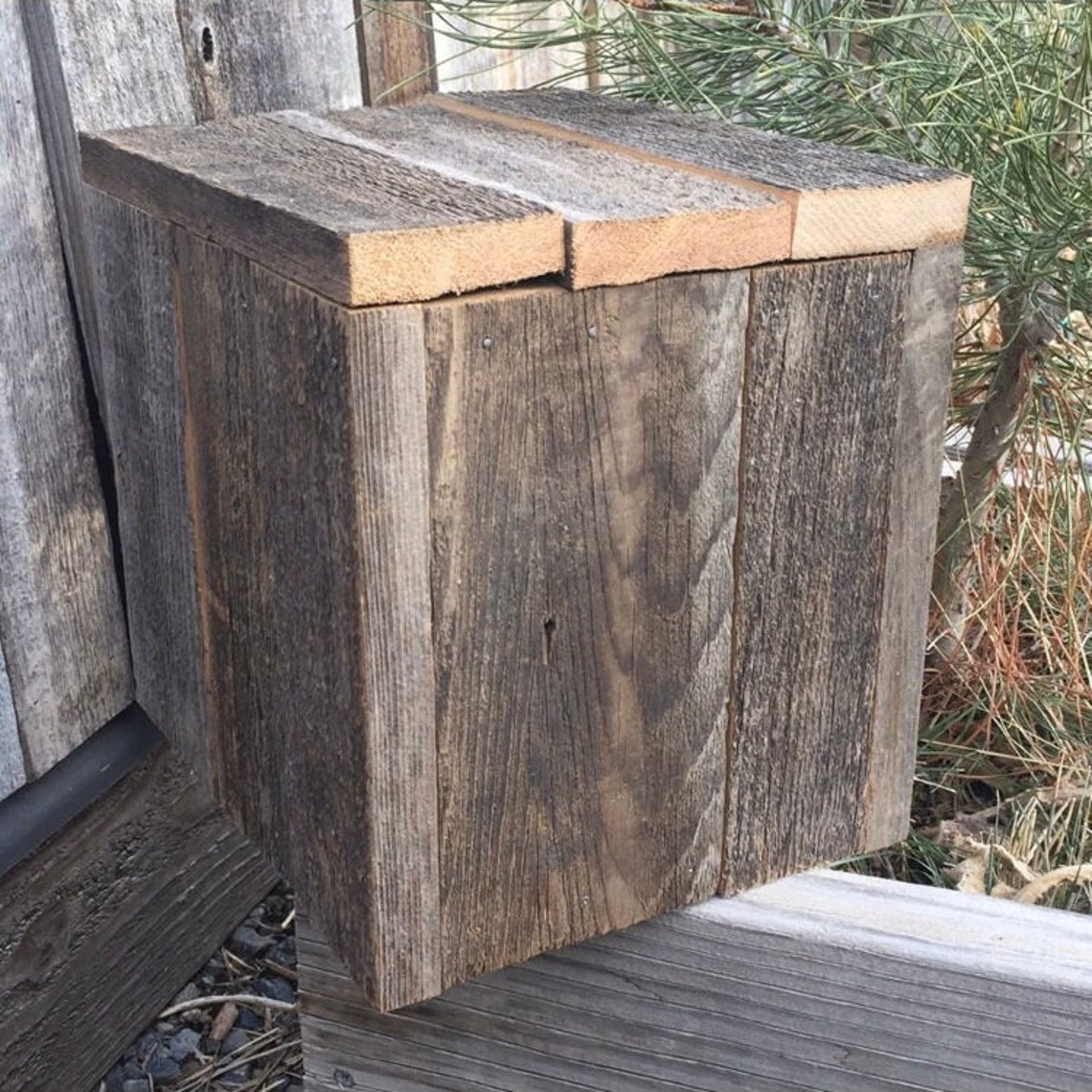 Handmade Rustic Barn Wood Birdhouse Nesting Box 9x9x8 - Etsy