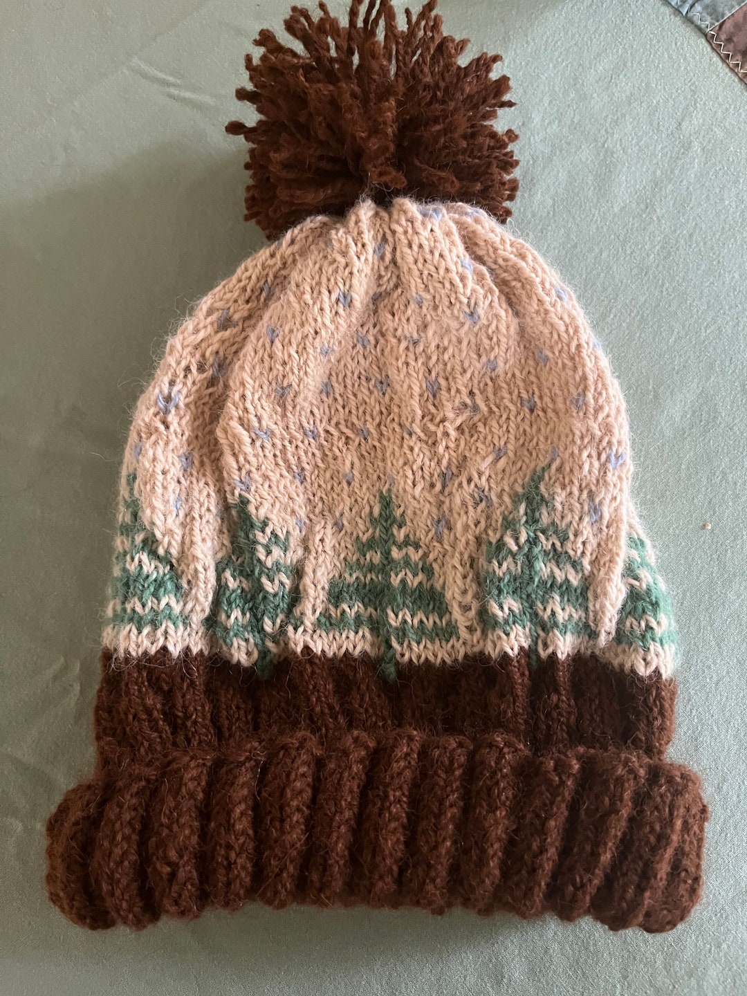 Alpaca Pine Tree Hat - Etsy