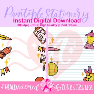 Summer Camp Printable Writing Paper Stationery Set - Instant Download ...