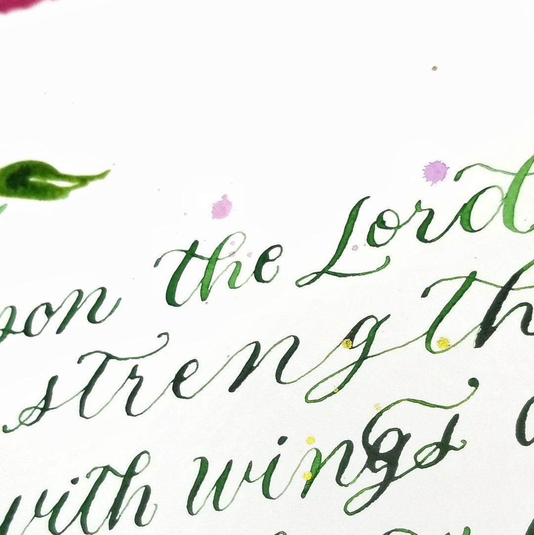 Custom Scripture Calligraphy Artwork, Memorial Painting, Calligraphy ...