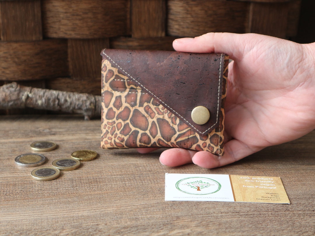 Cork Women Wallet Animal Print Cardholder Cute Cardholder Women Small ...
