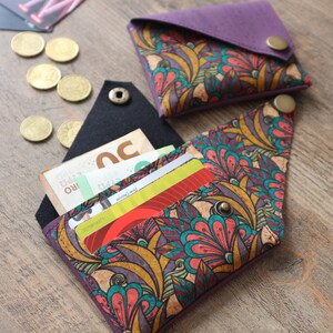 Cute Boho Wallet for Women Cork Small Change Wallet Cardholder Wallet ...