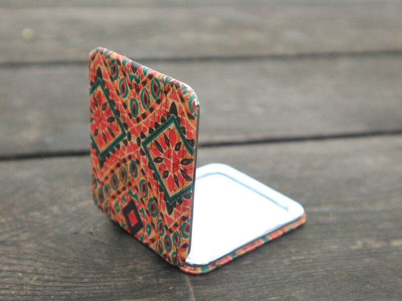 Square Pocket Mirror Small Mirror Purse Mirror | Etsy