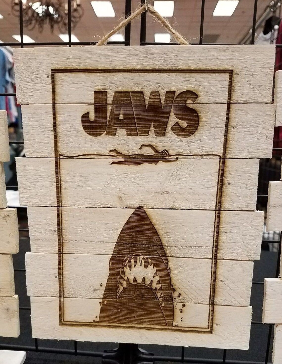Jaws Themed Wooden Sign | Etsy