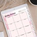 Pink Digital Planner With Butterfly and Delicate Pearl (undated ...