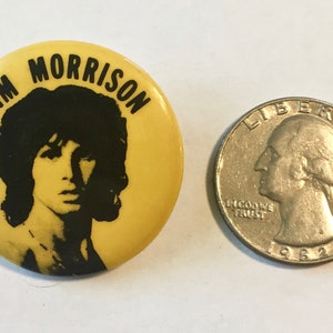 The Doors / Jim Morrison Pin/button * Pin Circa 1980s * Vintage ...