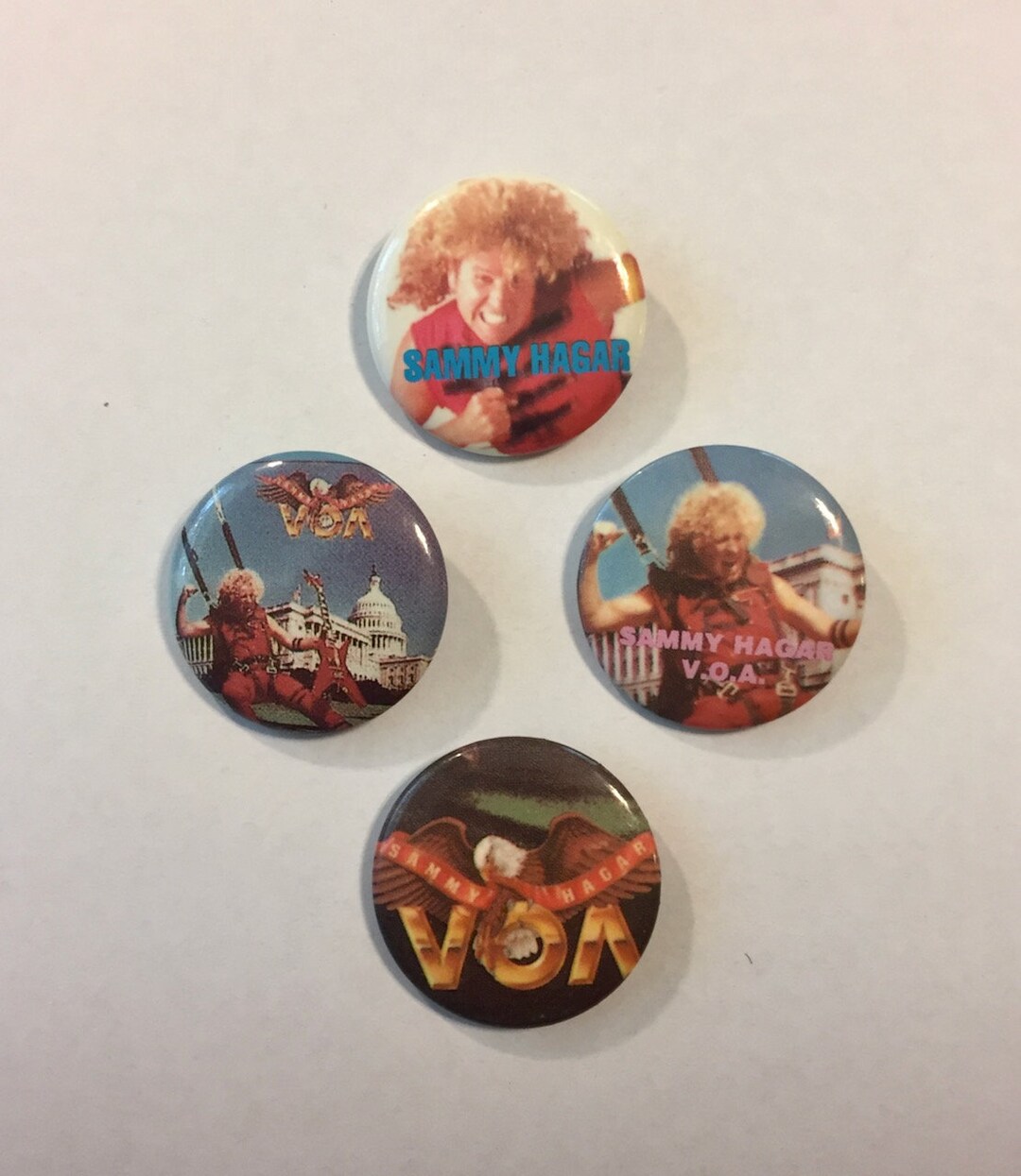 Sammy HAGAR Pin/button * Circa 1980s * Vintage * Original * 4 Styles to ...