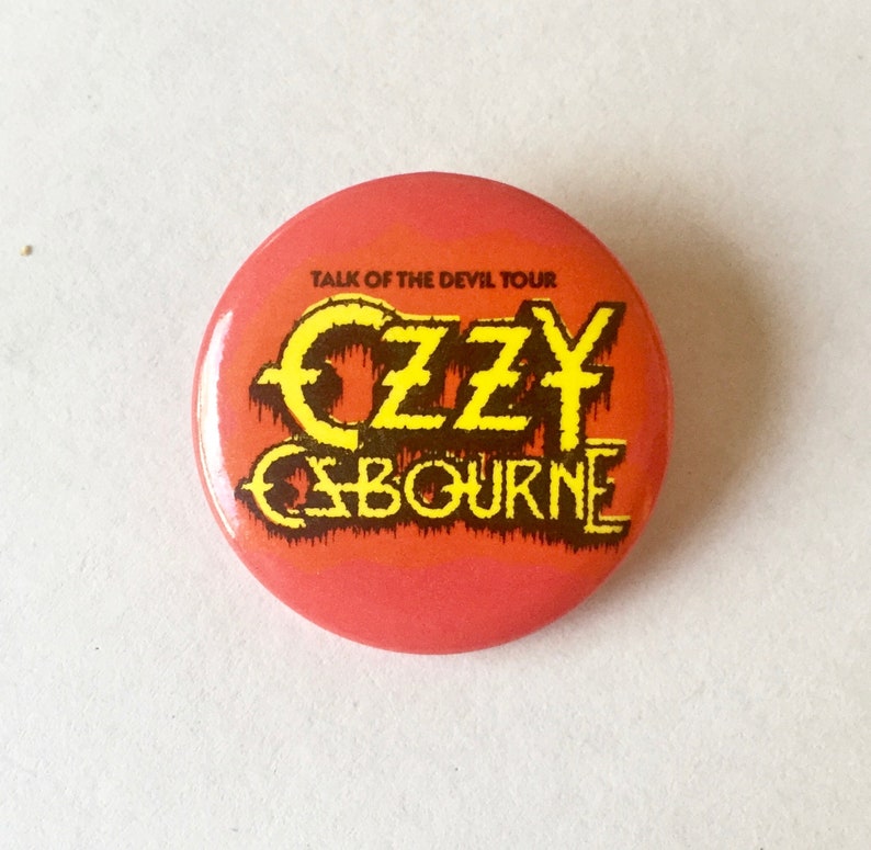 Ozzy OSBOURNE Pin/button Pin Circa 1980s Black Sabbath - Etsy