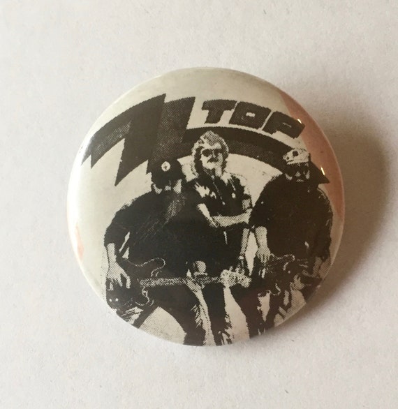 ZZ Top Pin/Button * Pin Circa 1980s * Vintage * Origi… - Gem