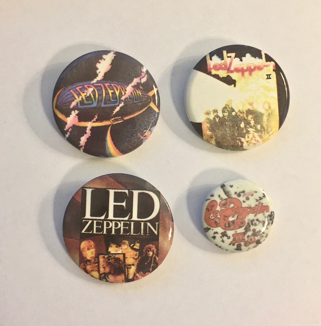 Led Zeppelin Pin/button * Pin Circa 1980s * Vintage * Original * Plant ...
