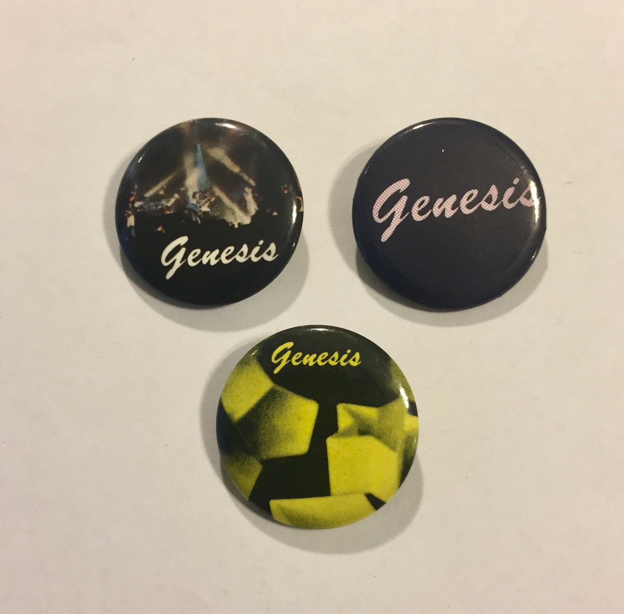 Genesis Pin/button Pin Circa 1980s Vintage Original Collectible 3 ...
