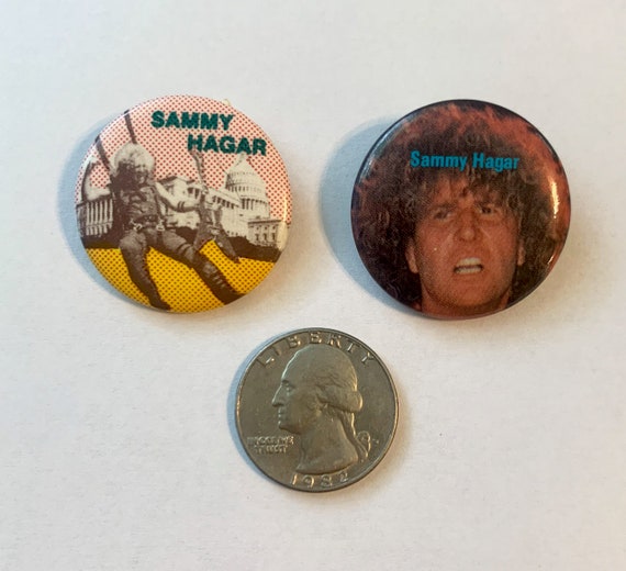 Sammy HAGAR Pin/Button * Circa 1980s * Vintage * Orig… - Gem