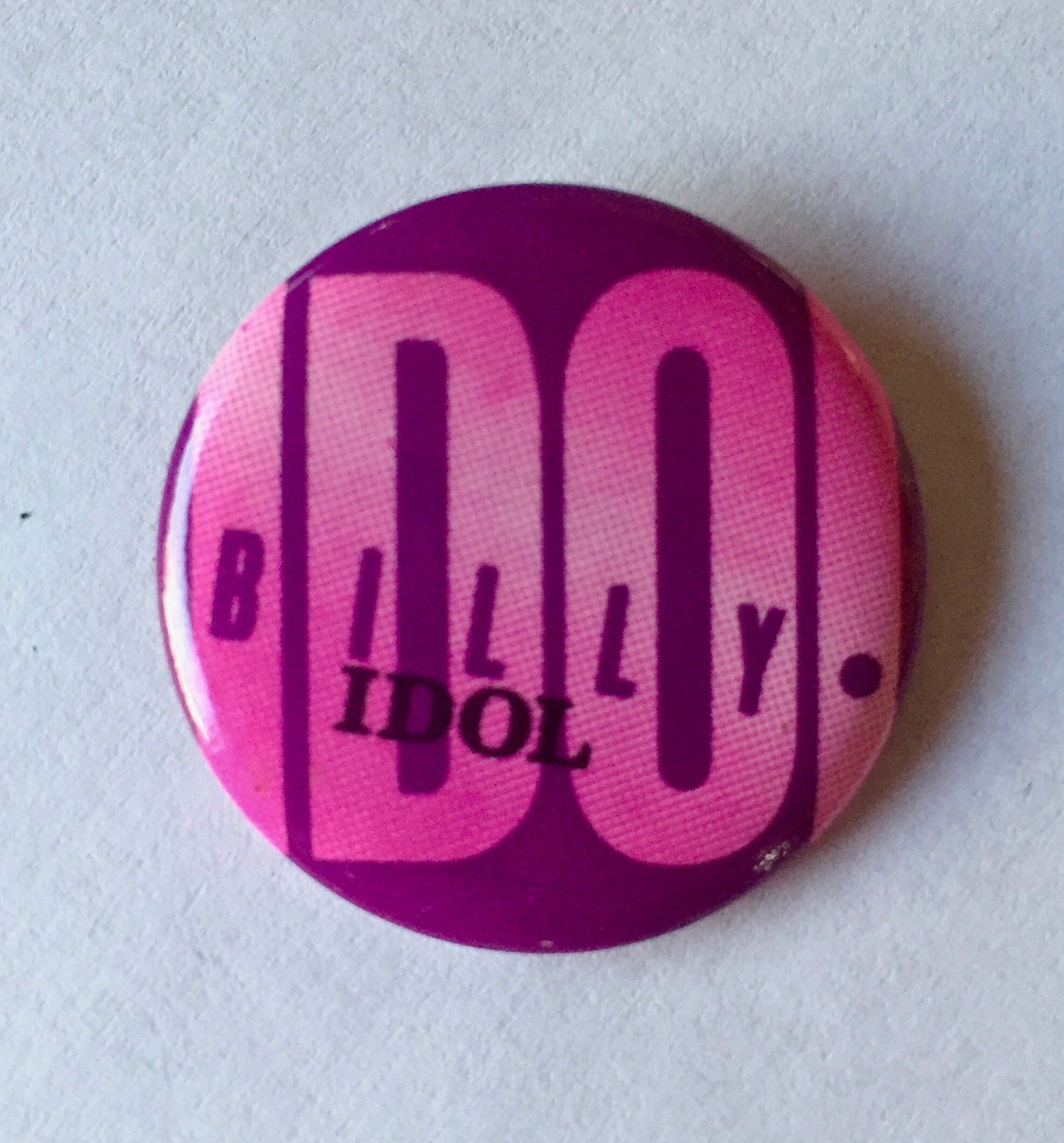 Billy IDOL Pin/button Pin Circa 1980s Vintage Original - Etsy