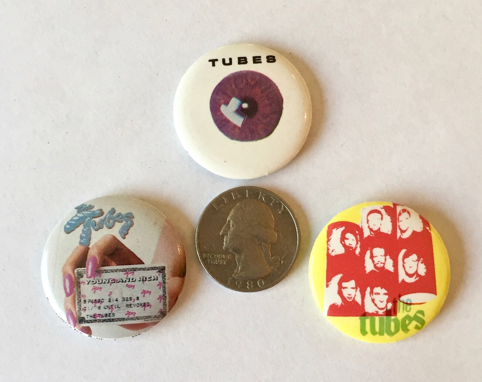 The TUBES Pin/button * Pin Circa 1980s * Vintage * Original * 3 Styles ...