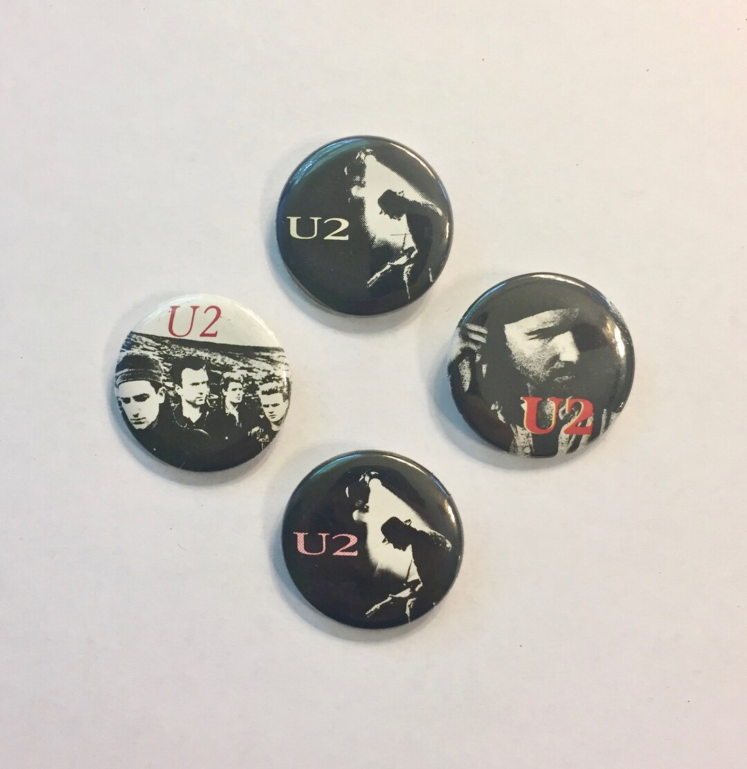 U2 Pin/button * Pin Circa 1980s * Vintage * Original * Collectible * 4 ...