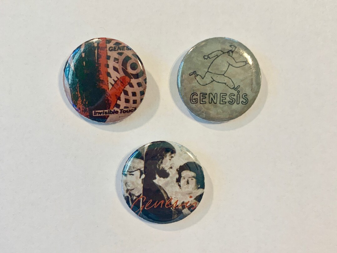 GENESIS Pin/button * Pin Circa 1980s * Vintage * Original * Collectible ...