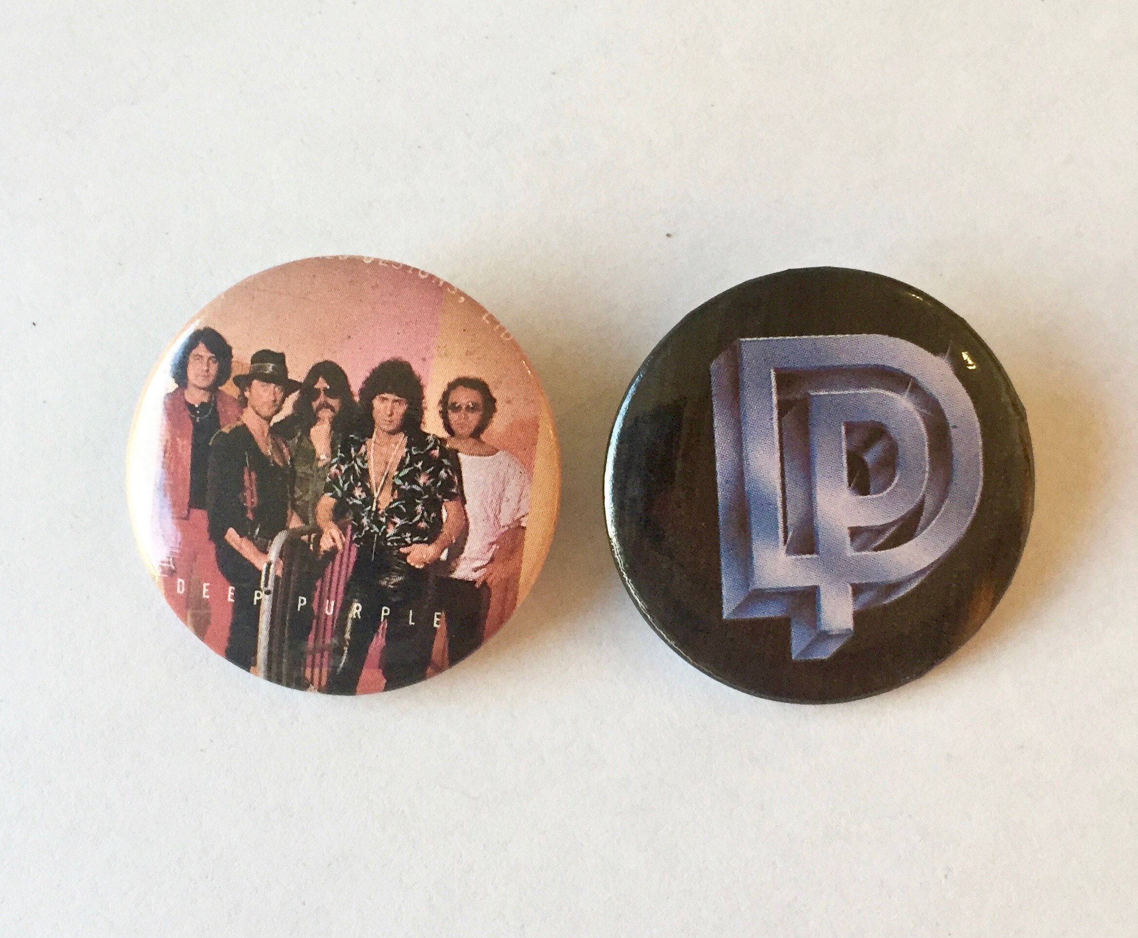 Deep Purple Pin/button Circa 1980s Vintage Original Ritchie Blackmore 3 ...