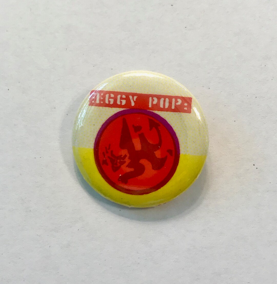 IGGY POP Pin/button * Pin Circa 1980s * Vintage * Original ...