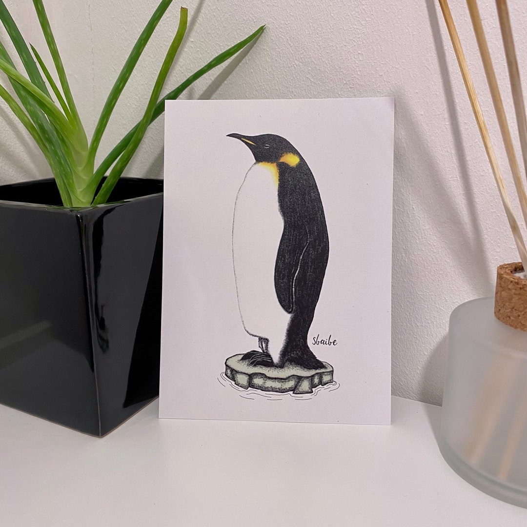 Emperor Penguin Art Print - Etsy