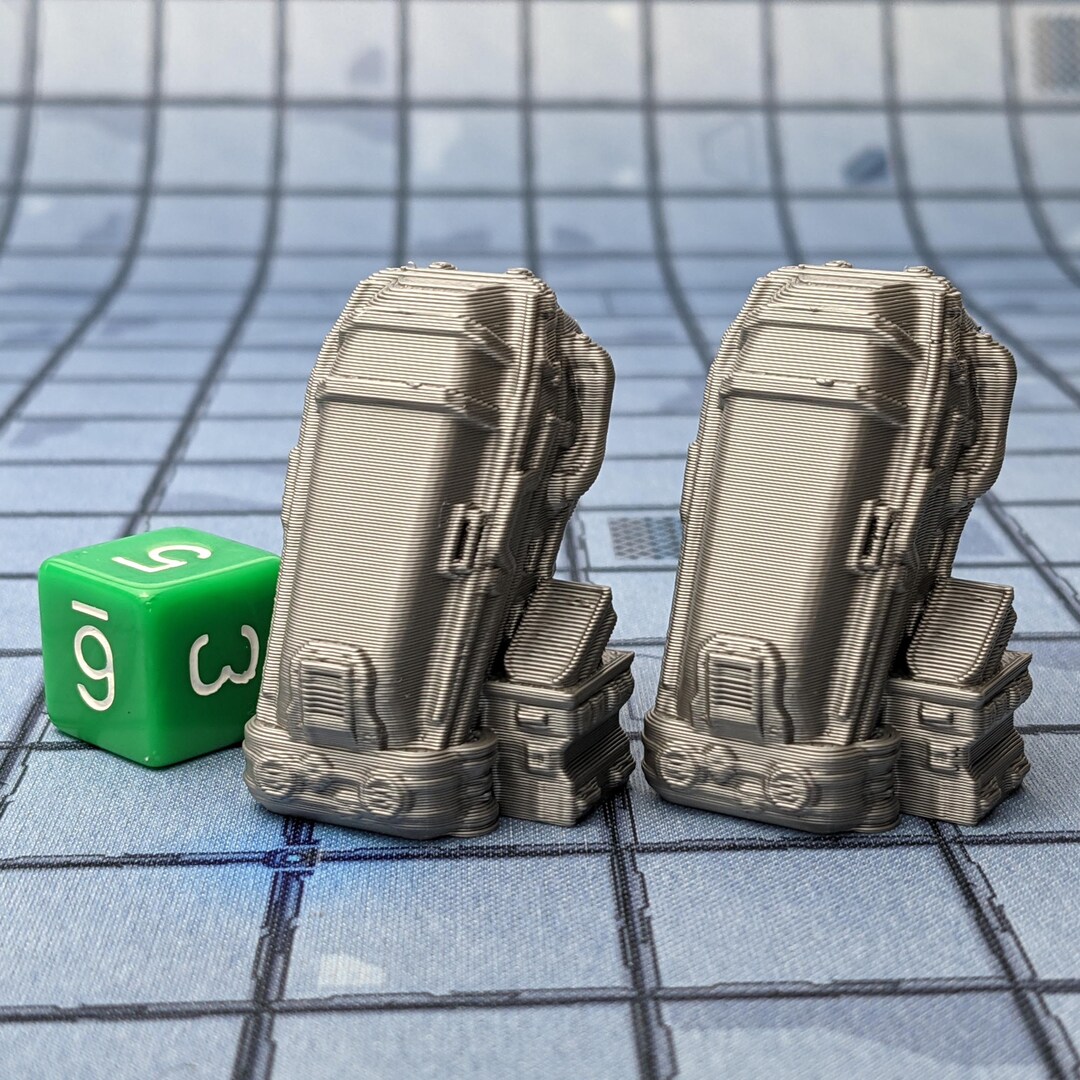 Cryo Pods (set of 2), Cyberpunk Warhammer Starfinder Sci Fi Miniature ...