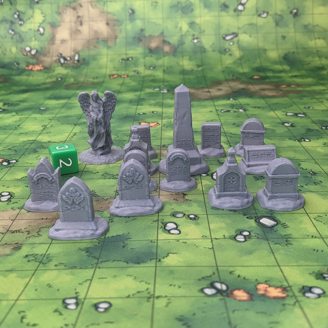 Tombstones set of 14 Dungeons and Dragons Dnd Scatter - Etsy