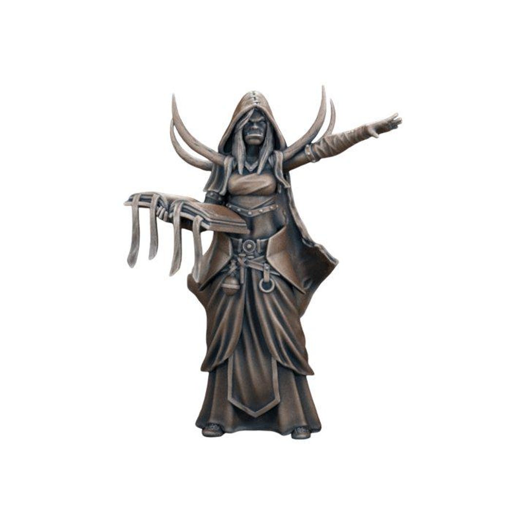 Orc Female Necromancer, 12k Resin Dungeons and Dragons Dnd Miniatures D ...