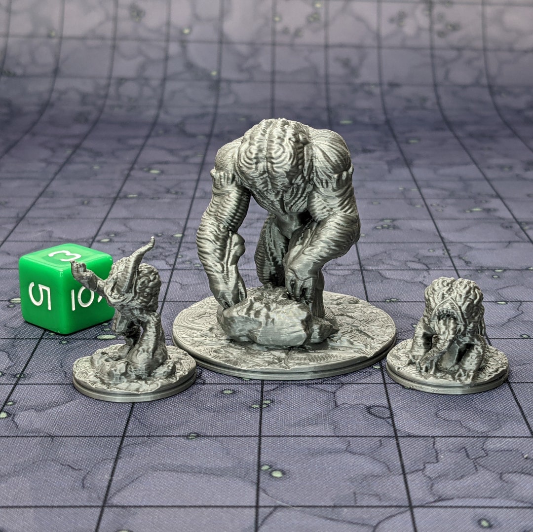 Brain Flesh Golem and Devourers set of 3, Dungeons and Dragons ...